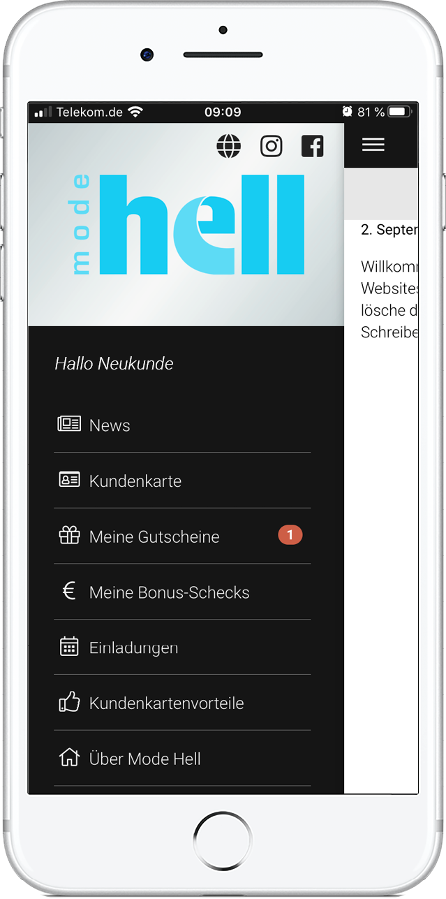 mode hell App - Modehaus Hell